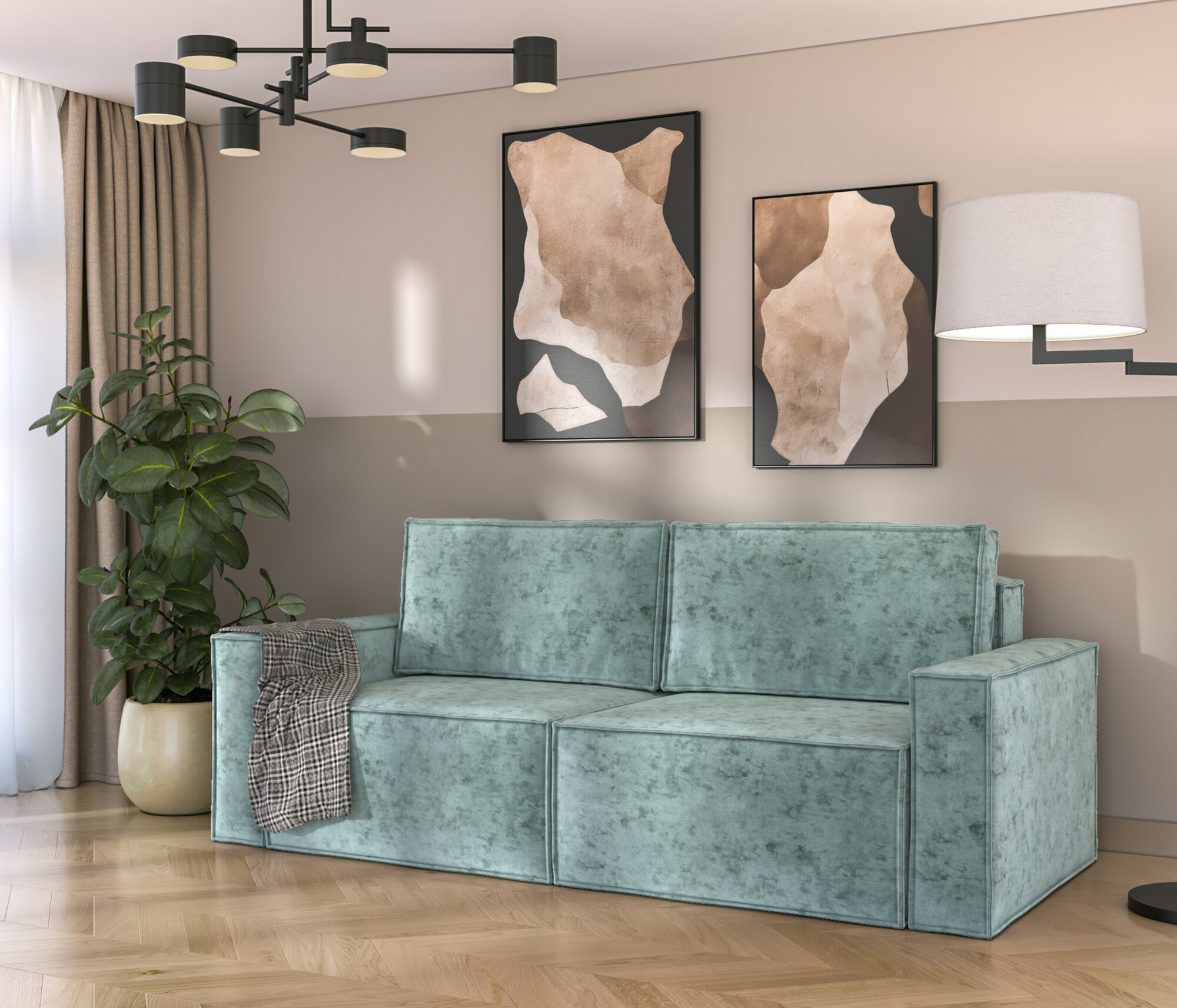 Диван прямой Лофт еврокнижка, own-29