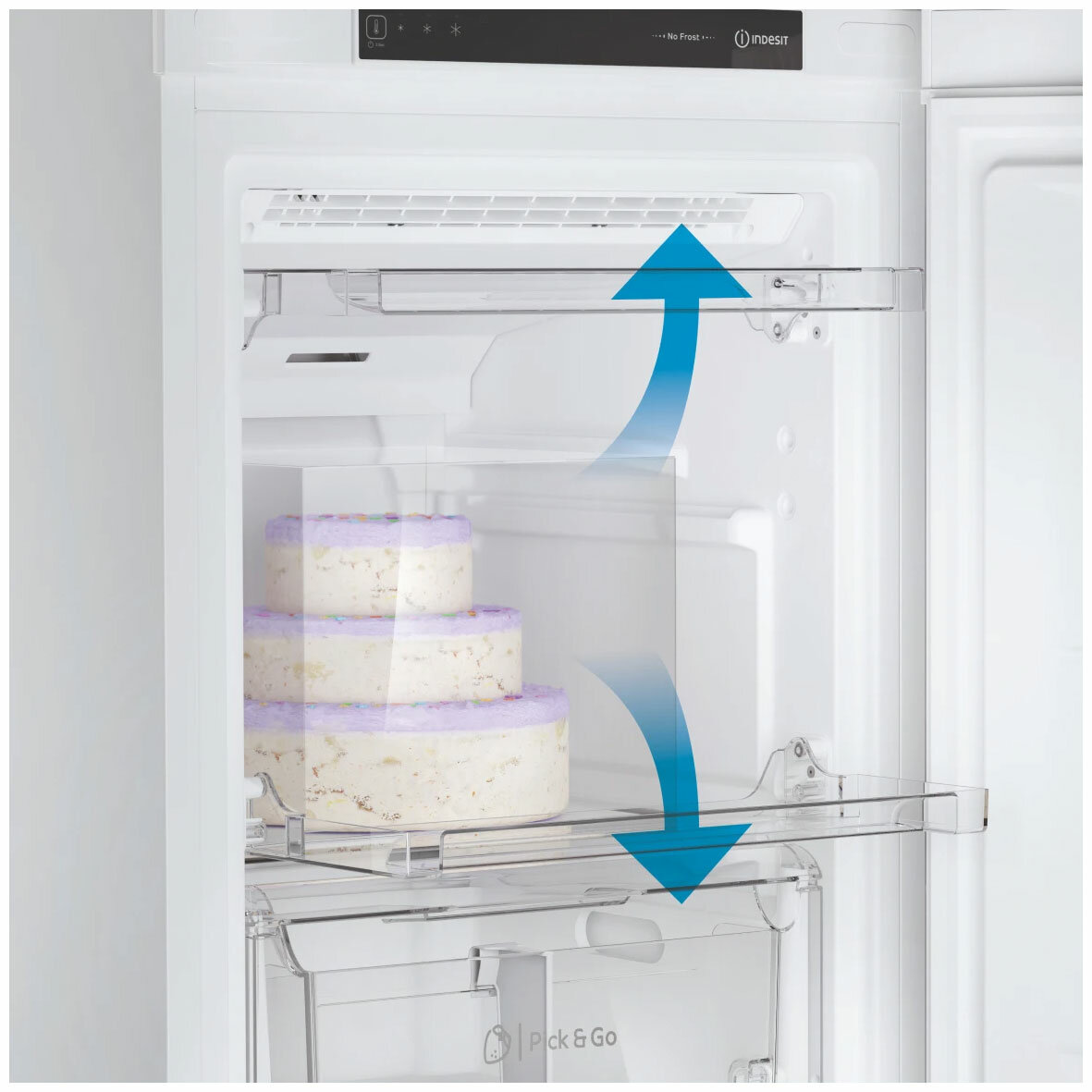 Морозильник Indesit DFZ 4150 No Frost A+ 250 л, система No Frost, белый — фото 1