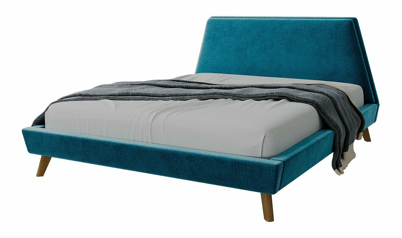 Кровать 2.1 м Оушен 268 под матрас 160 х 200, цвет бирюзовый