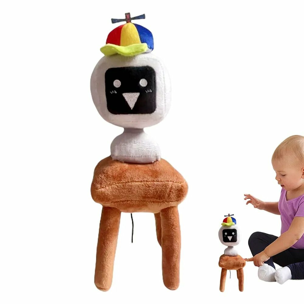 Мягкая игрушка, Суперсемейка Спрунки / Incredibox Sprunki, Мистер Веселый компьютер Mr. Fun Computer