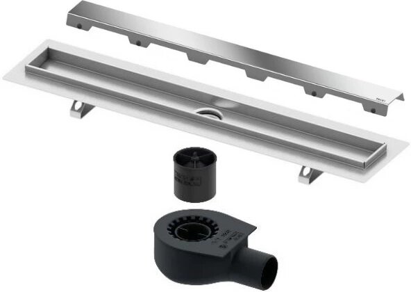 Душевой трап (лоток) Tece TECEdrainline steel II 601000 + 650000 + 660016 + 601083 94,3 см, с решеткой, щелевой, нержавеющая сталь