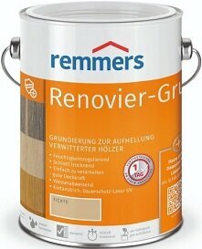 Грунт Remmers Renovier-Grund 0.75л для Восстановления Посеревшей Древесины.
