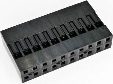 Разъем HARWIN M20-1071000 Plug pin strips female 2.54mm PIN 20 w/o contacts for cable 1 шт