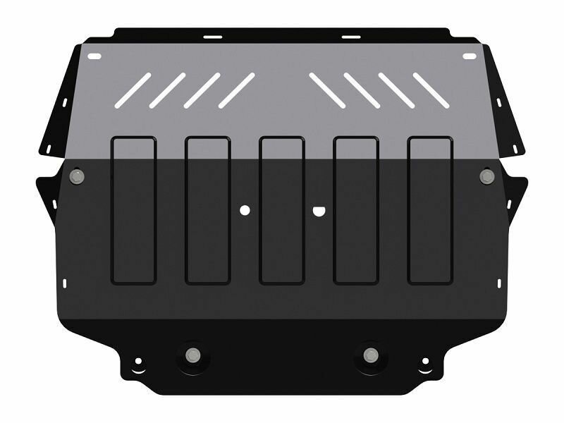Защита картера и КПП Sheriff для Skoda Superb II (3T/B6) 2008-2015 арт.21.1536