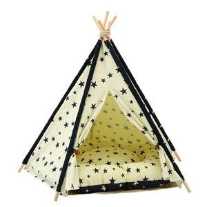 Складная собачья ферма Щенок Teepee Спать переносная кровать для животных Палатка для собак Кошачий ящик Собачья палатка Ковровый ковер Собачья кровать