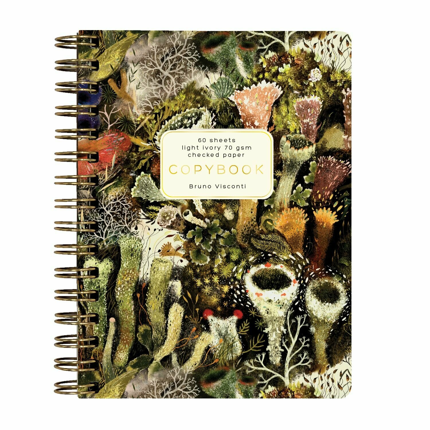 Bruno Visconti Блокнот А6 в клетку "Эльфийский лес" на кольцах, 60л./ блокнот для записей арт.7-60-005/09