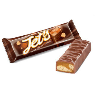 Батончик Jet S с печеньем и мягкой карамелью 42г