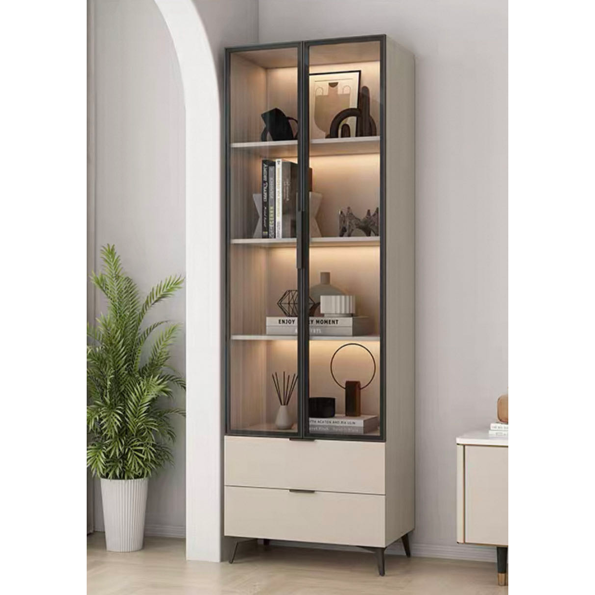 Витрина с ящиками для хранения Omeria (80см)