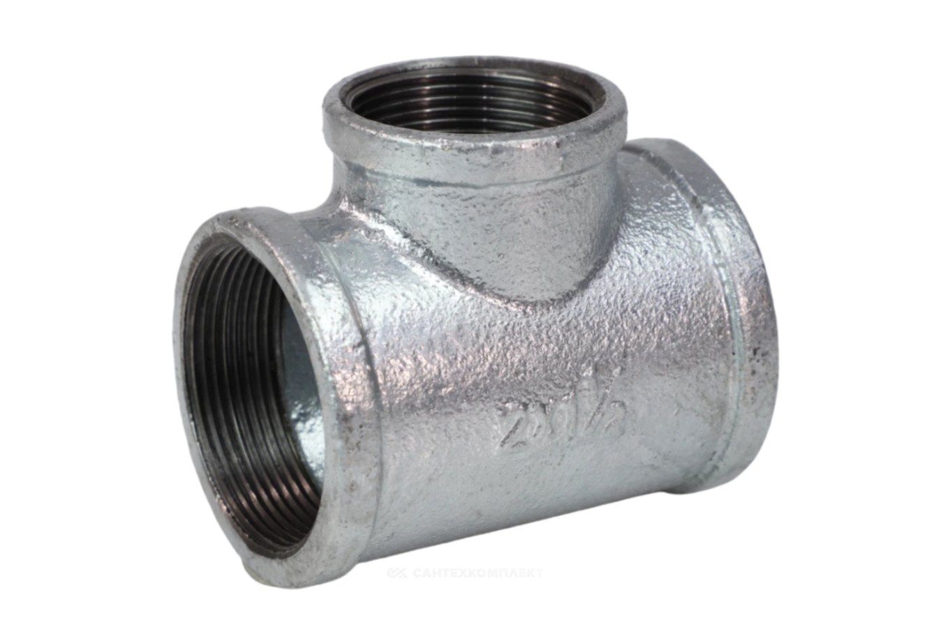 Тройник переходной чугун оц Ду 50х15 (2"х1/2") ВР/ВР Fittex PLUS