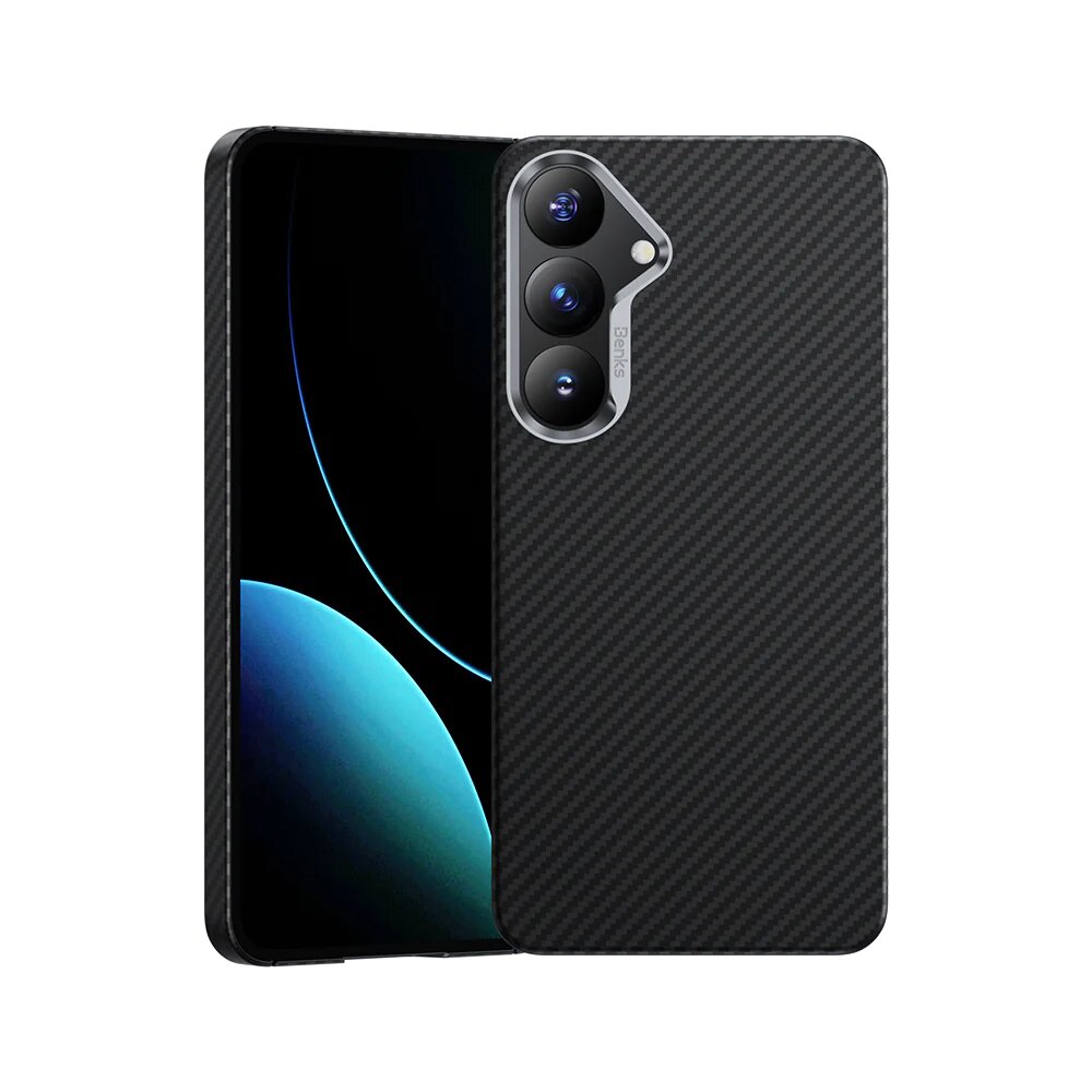 Чехол Benks ArmorAir Case built with Kevlar® 600D для Samsung Galaxy S25 Plus, цвет черный (Black)