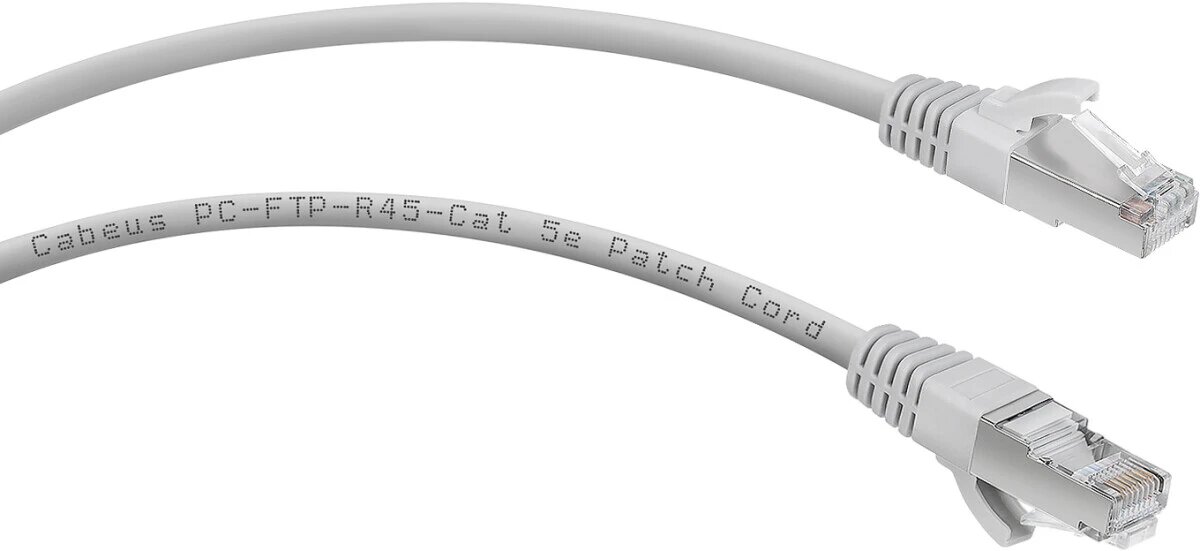 Патч-корд Cabeus 0.3м (PC-FTP-RJ45-Cat.5e-0.3m)