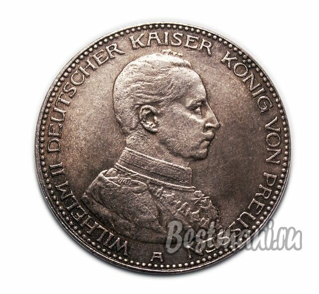5 марок 1914 года Пруссия Вильгельм 2 сувенирная копия монеты, нумизматика, деньги для коллекции