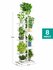 GARDEN SHOW Подставка для 8 цветов, 126 см, белая, металл, для дома/сада, 41x22 ...