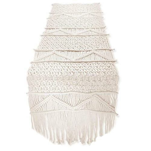 Macrame Table Runner Сделано вручную Macrame Table Runner Свадебный стол украшен свадебным столом
