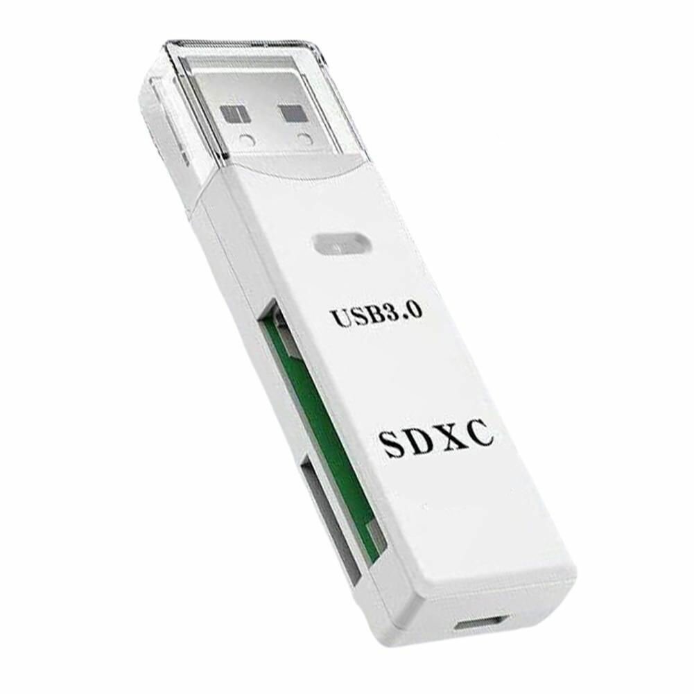 Картридер, Портативный кард-ридер для карт SD MicroSD TF, высокоскоростной, два слота, USB3.0