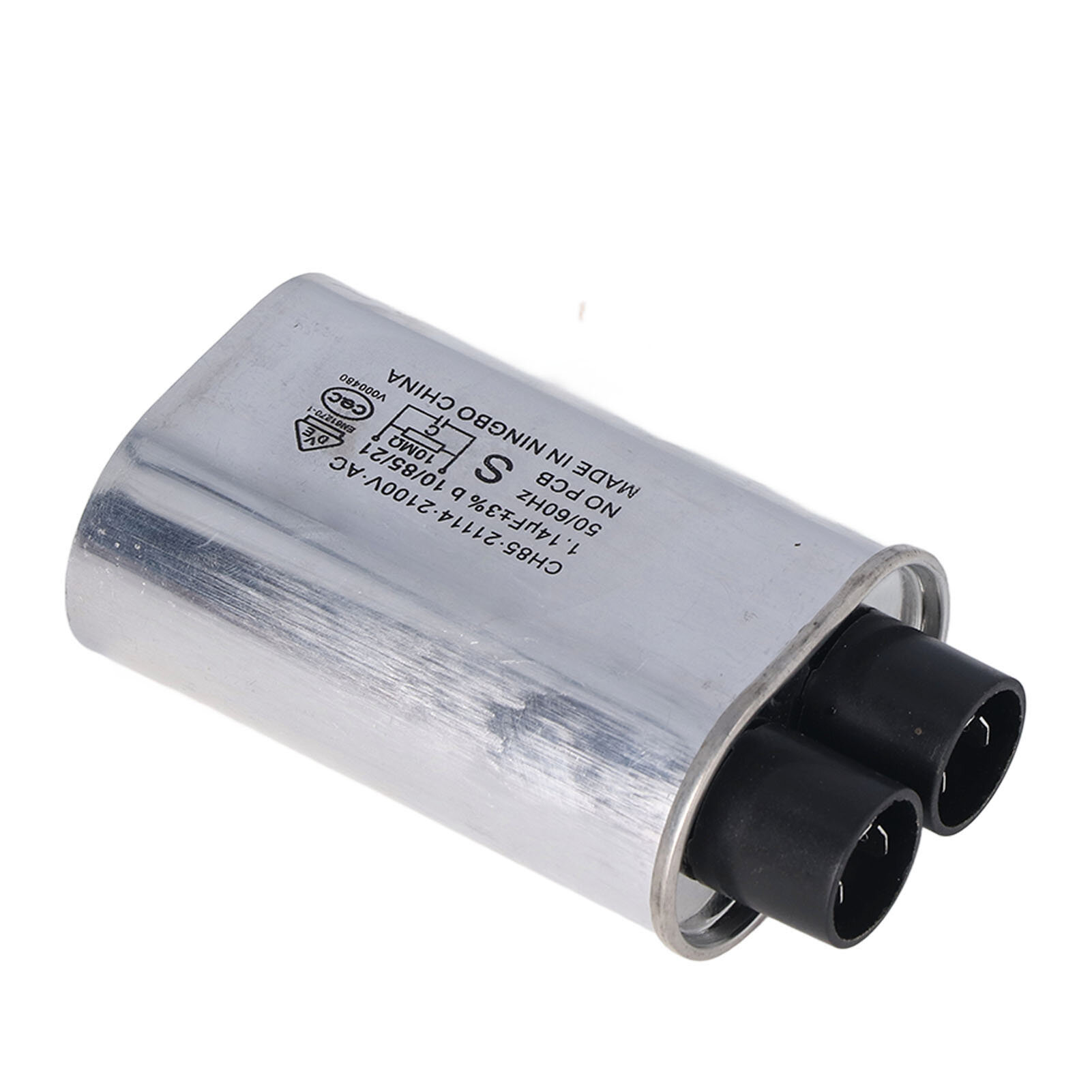 2100V Microwave High Voltage Capacitor 1.14uF Universal 4.8mm Small Insert Replacement for Galanz