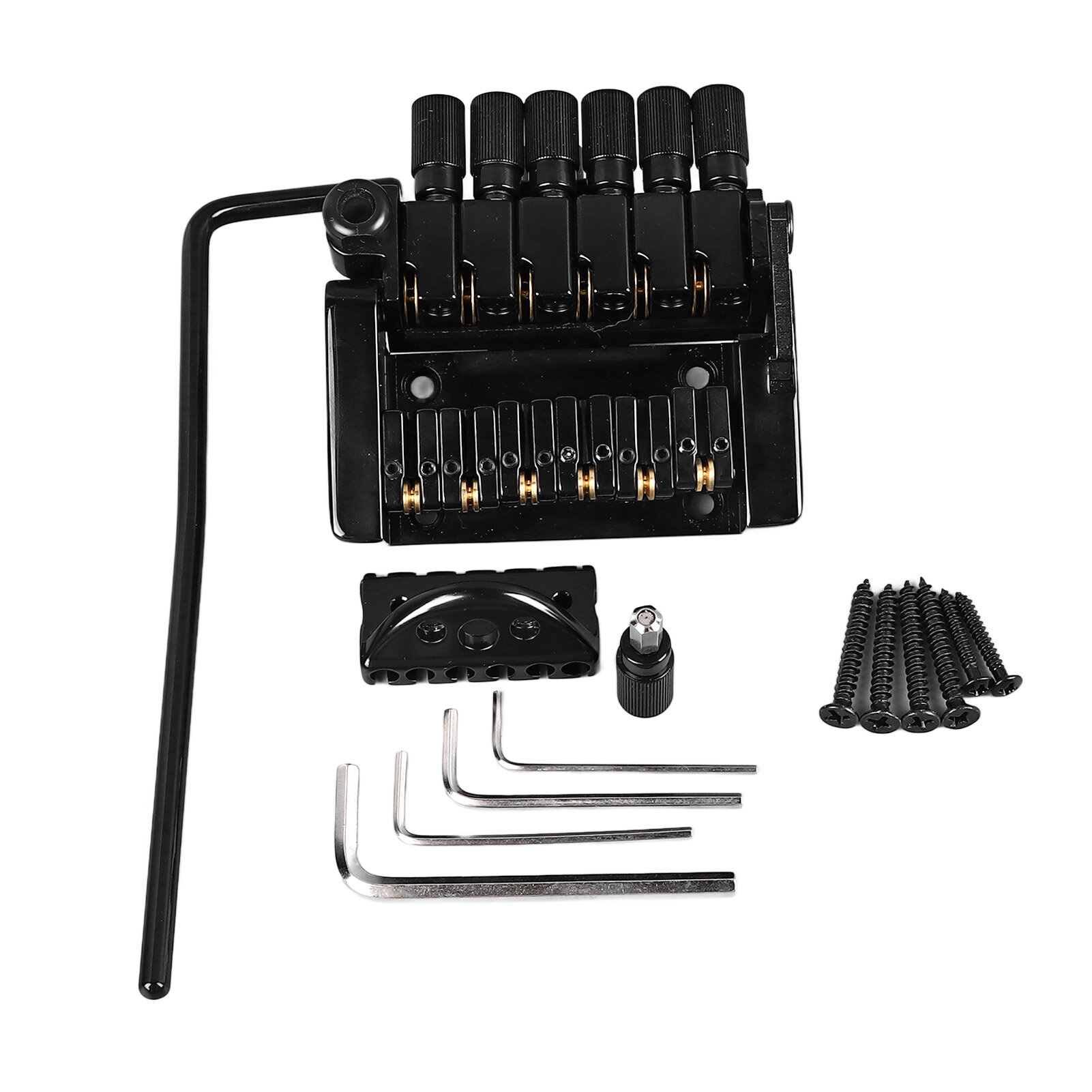 Комплект бриджа для безголовой гитары, хвостовая часть, роликовая гайка, тремоло-рычаг, запасные части для электрогитары.