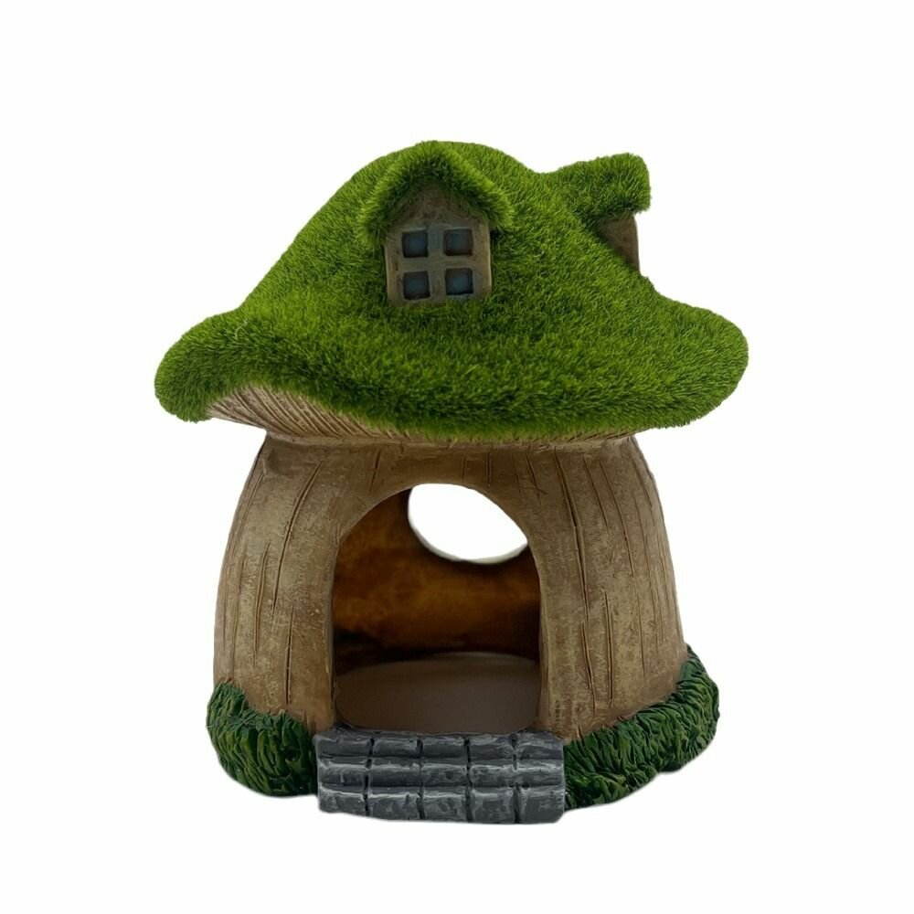Домик-укрытие для грибов, ландшафтный дизайн аквариума-Домик грибов из мха (1шт)shuizu