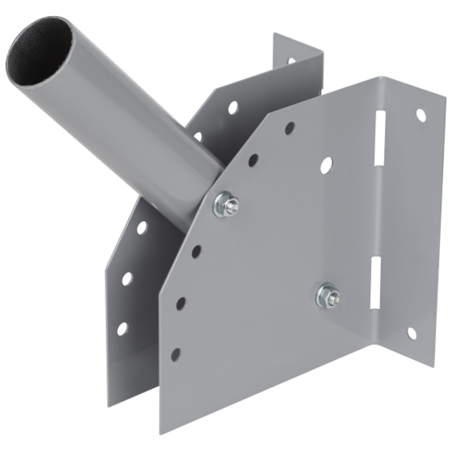 Кронштейн крепежный ЭРА SPP-AC2-0-230-038, для уличного светильника с переменным углом, из стали, размером 230х150х120мм, диаметр 38мм / крепеж