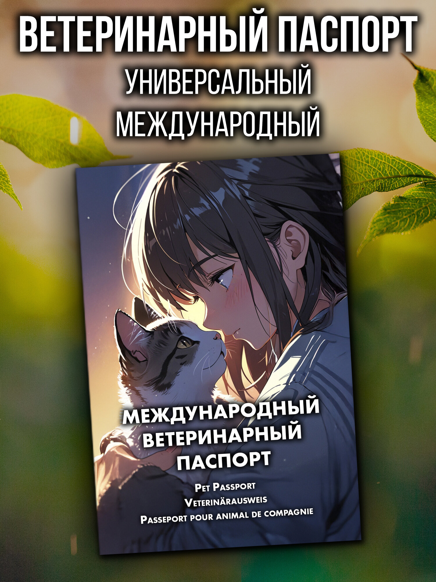 Ветеринарный паспорт для кошек, собак и любых других домашних животных, международный