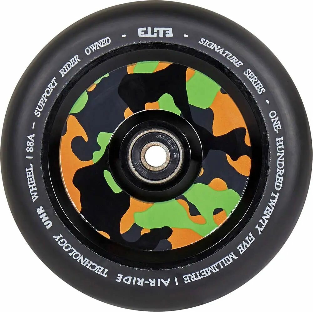 Колесо для самоката Elite Camo Air Ride Wheel 125mm (1шт) 88 A - black pu on camo
