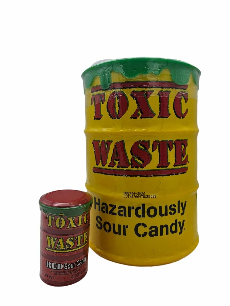 Кислые леденцы Toxic Waste Огромная копилка (США), 162 г