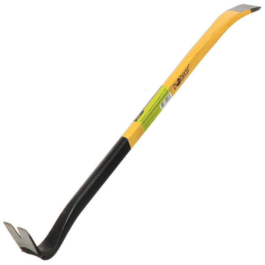 Лом-гвоздодер усиленный Политех 45 см, 2.2х1.2 см, инструмент для демонтажа, Китай