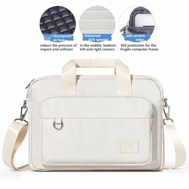 Сумка через плечо для ноутбука MacBook Air 15 Pro 16 M2 M3 2023, сумка-мессенджер для ноутбука, чехол для Dell ASUS HP Lenovo，14 дюймов