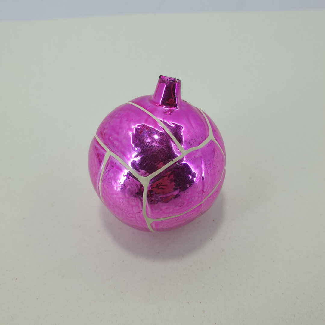Ёлочная игрушка "Мяч". СССР.