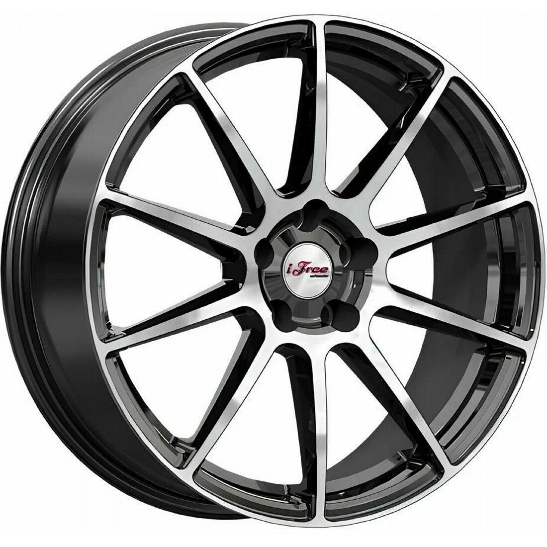 Колесный диск iFree Uno Винзор (КС1108) 7x18 5x114,3 ET37 66,6 Блэк Джек
