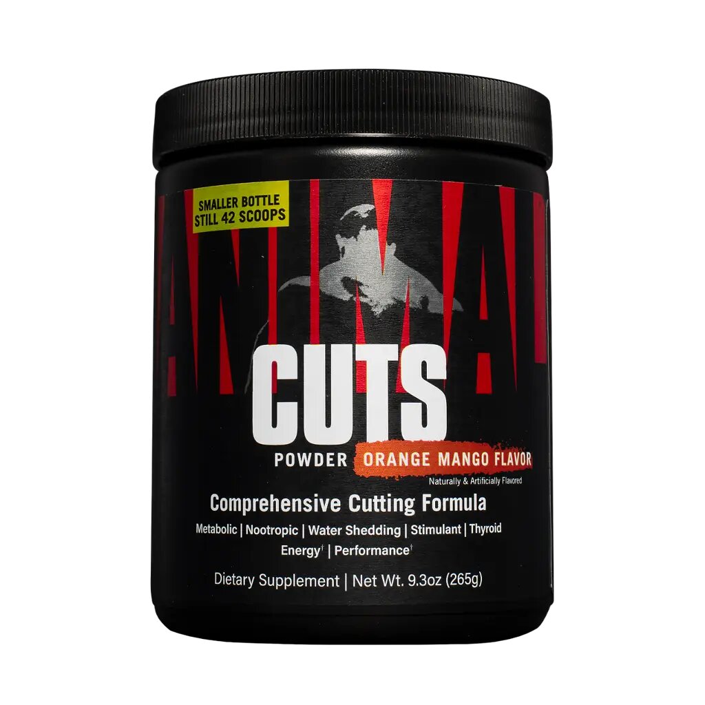 Энимал Катс Паудер / Animal Cuts Powder Жиросжигающий комплекс со вкусом апельсин-манго порошок по 265 г 1 шт