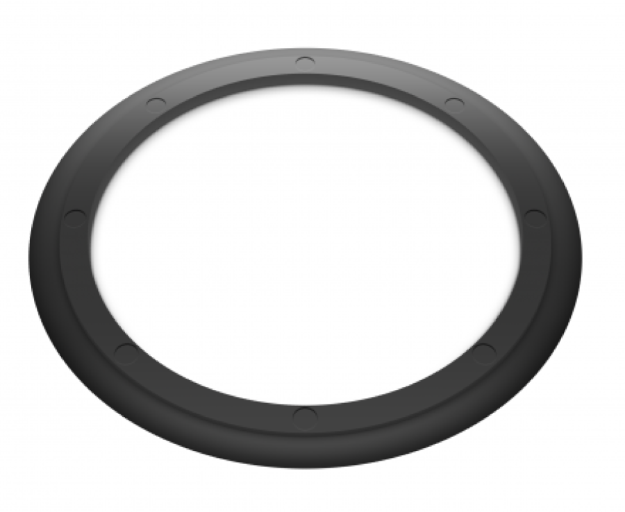 Кольцо уплотнительное DKC / ДКС для двустенной трубы, резиновое, черное, диаметр 128.7мм / электрика