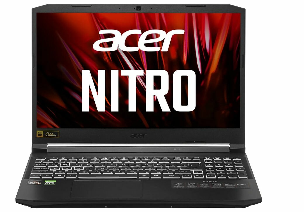 15.6" Ноутбук Acer Nitro 5 AN515-45-R5HR (NH. QBCER.00C) черный - 1920x1080, IPS, AMD Ryzen 5 5600H, ядра: 6 х 3.3 ГГц, 12 ГБ, SSD 512 ГБ, GeForce RTX 3060 для ноутбуков - 6 ГБ, Windows 10 Home