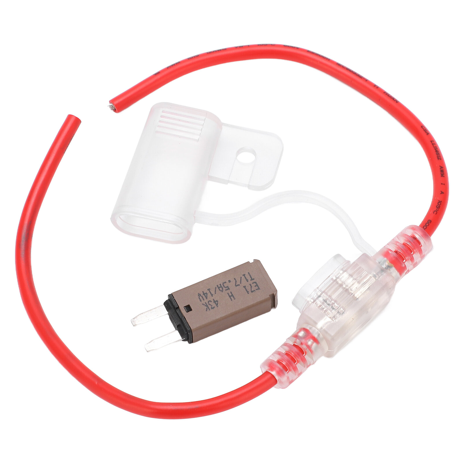 Держатель предохранителя 12AWG, прозрачный, водонепроницаемый, с автоматическим сбросом, для автомобилей, яхт, автодомов, грузовиков, 32 В.