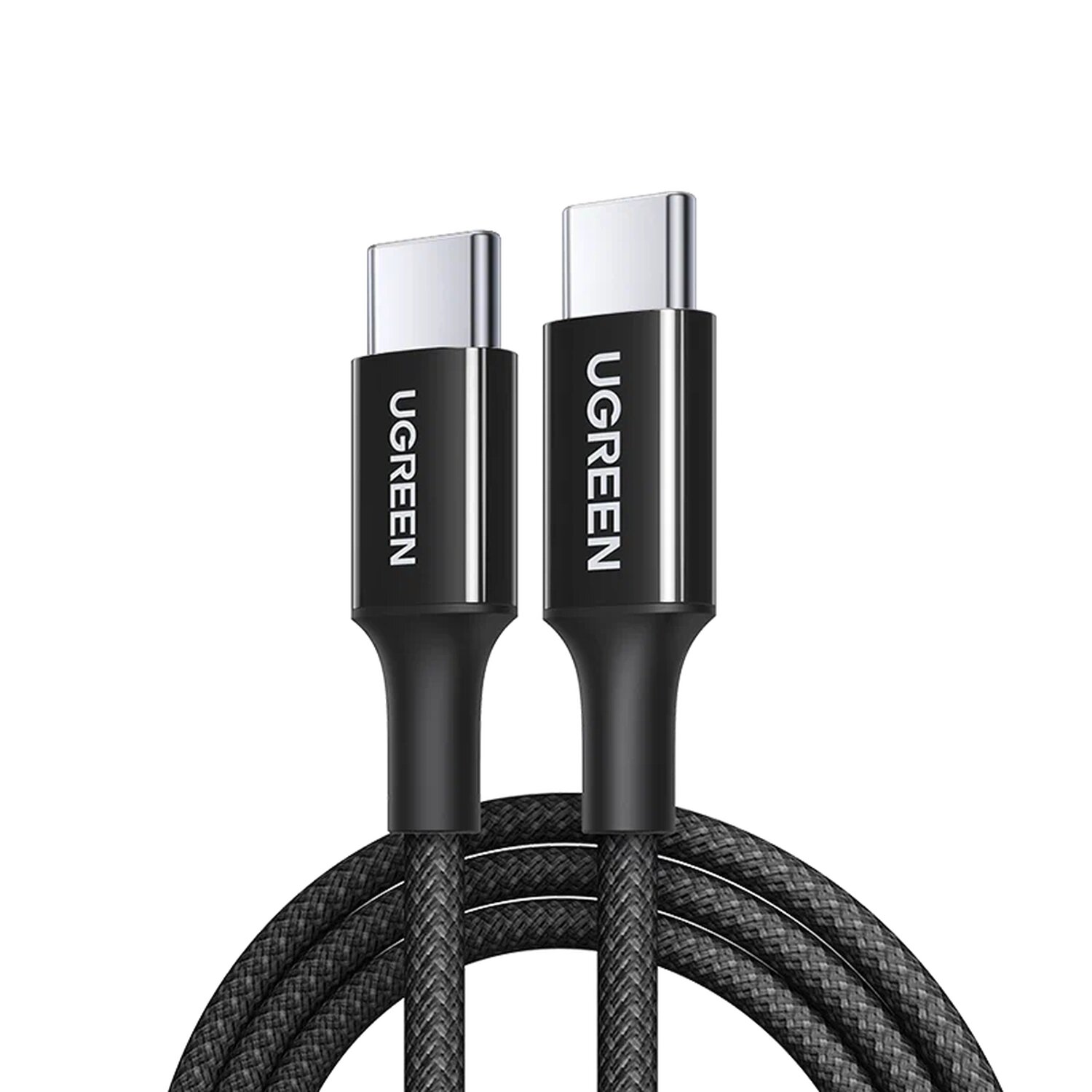 Кабель UGREEN L502 (35203) USB-C to USB-C PD Fast Charging Braided Cable 5A Max. Длина: 0,5м. Цвет: черный