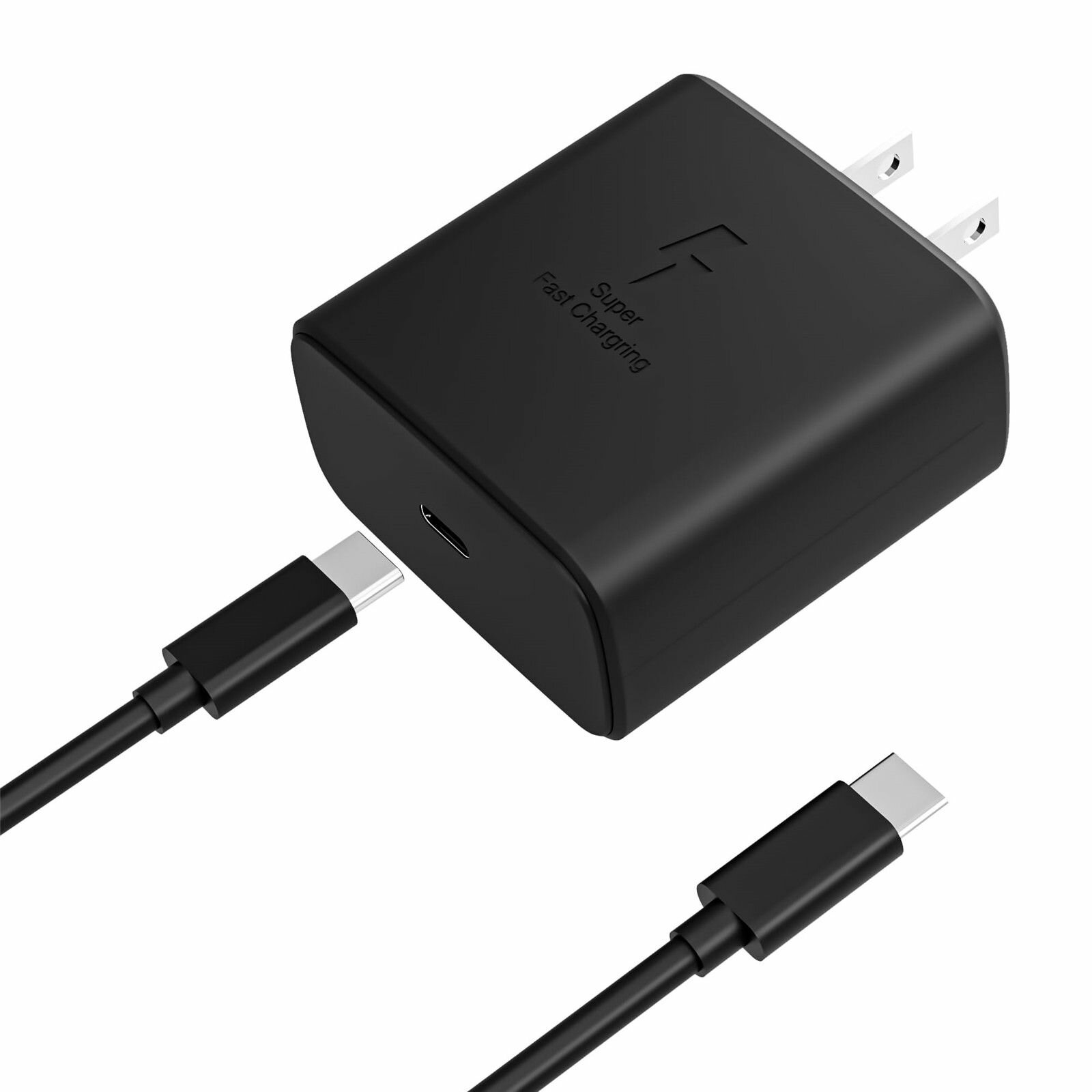 45W Ультрабыстрое зарядное устройство USB-C для смартфонов и планшетов Samsung с кабелем 2 метра
