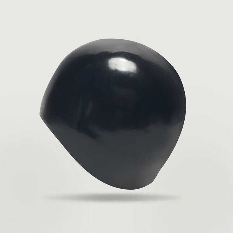 Speedo 3D Intelligent Fit Professional Shark Skin Racing Swim Cap, Black/white, L