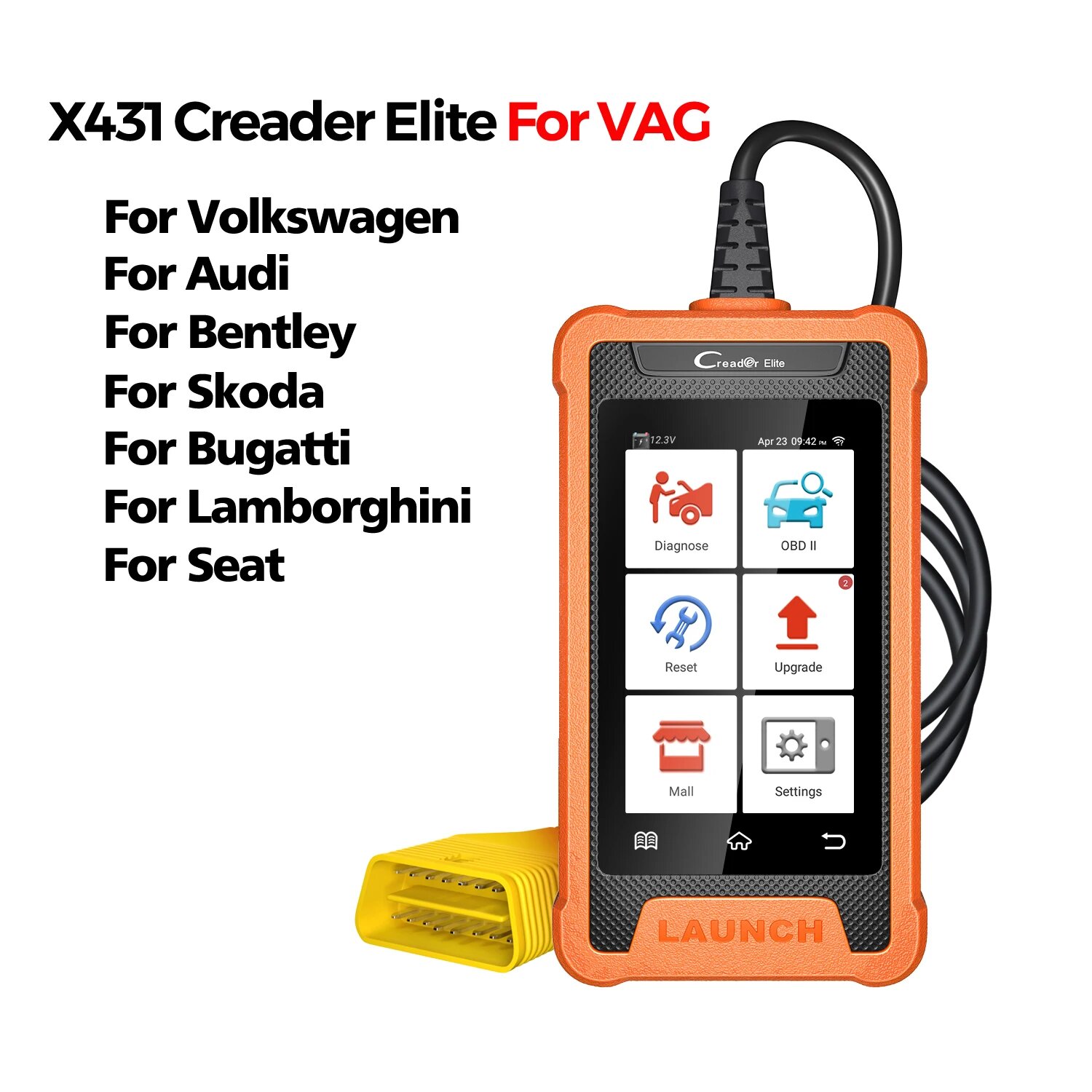 LAUNCH X431 Creader Elite диагностические инструменты полная система профессиональная для For VAG