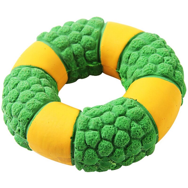 Игрушка для собак Vocal Dog Bite od Bite Товары для животных Товары для животных Игрушки для животных Латексная игрушка для собак Моляры Чистка зубов Обучение собак Интерактивные игрушки - Зеленый спасательный круг