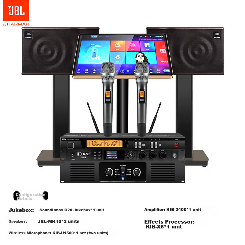 JBL MK10 Home KTV Sound System Karaoke Machine All-in-One Home Theater Combination Audio System Home KTV Professional Speaker Singing Equipment Full Set