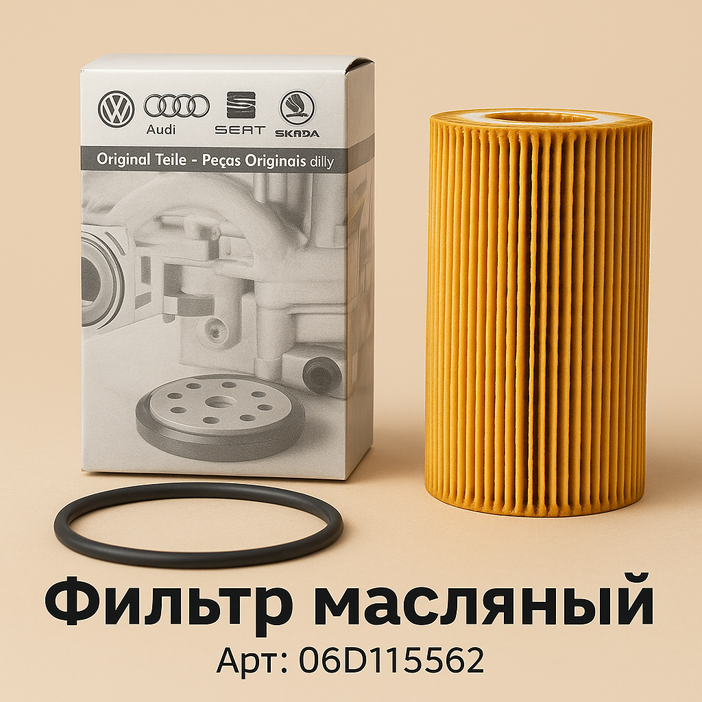 Фильтр масляный VAG VW GOLF V (2004-2009)/AUDI A3 8PA (2004- 2013) 06D115562
