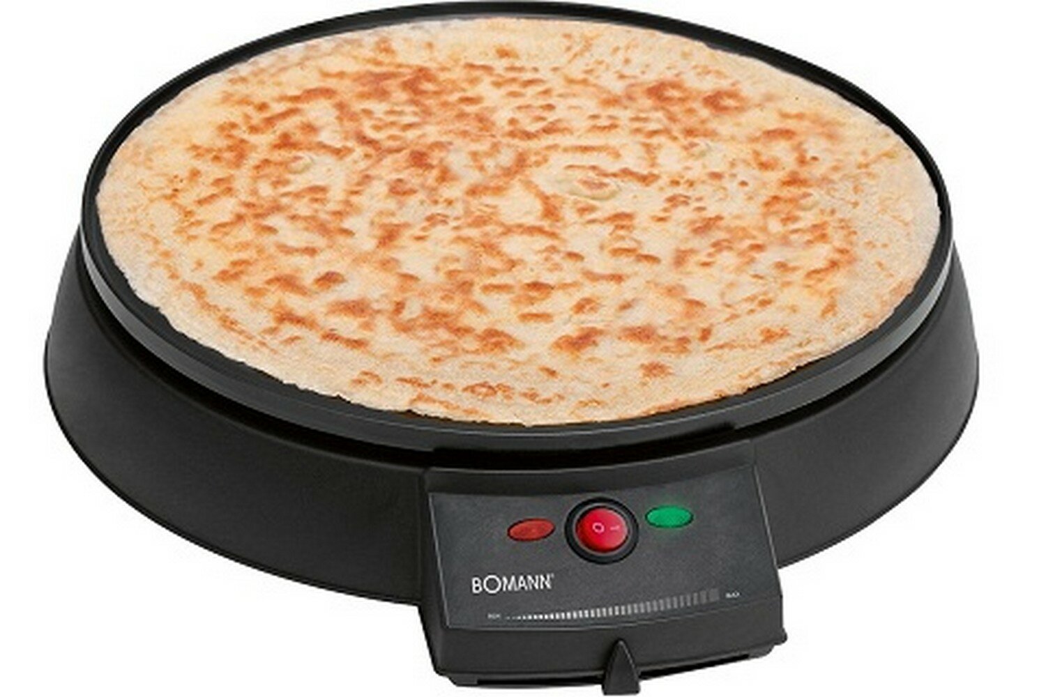 Блинница Bomann CM-2221 schwarz, мощность 900 Вт, термостат, черный