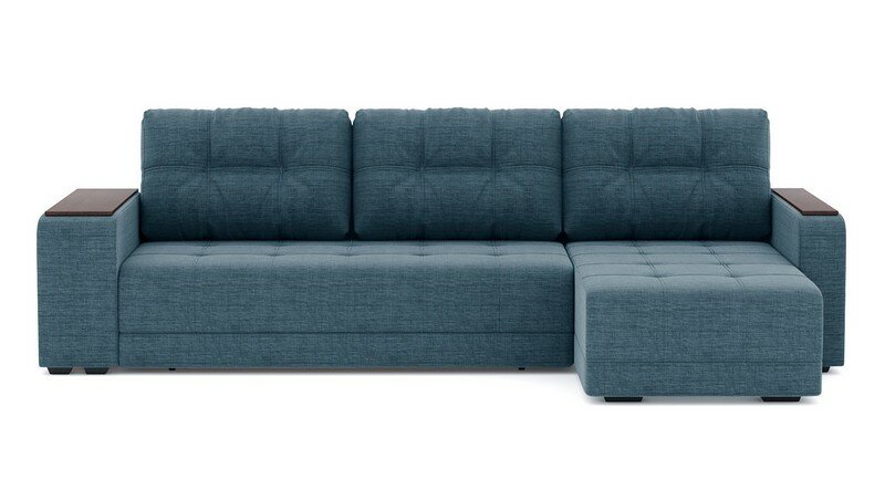 Угловой диван еврокнижка "Милан" рогожка дрим блю