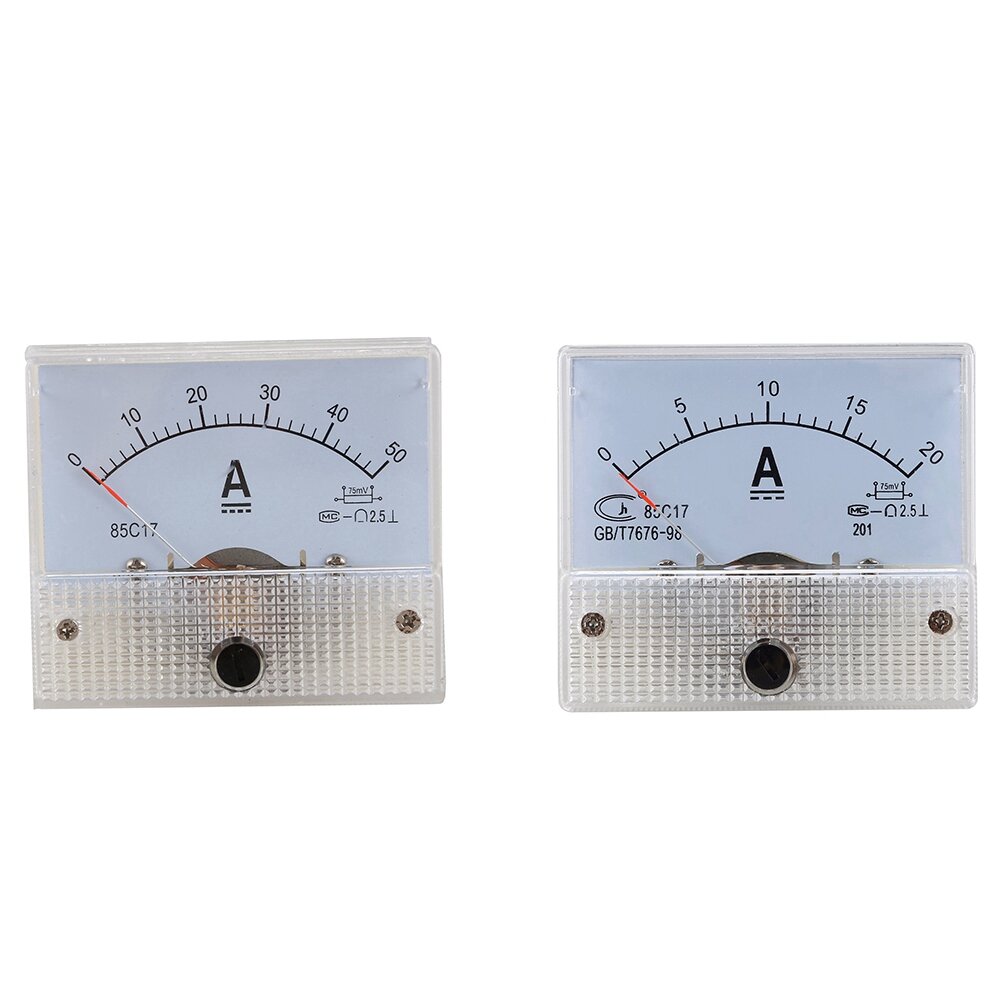 Шт. Аналоговый амперметр, амперметр, токовая панель + шунтирующий резистор 75 МВ, 50 А и 20 А