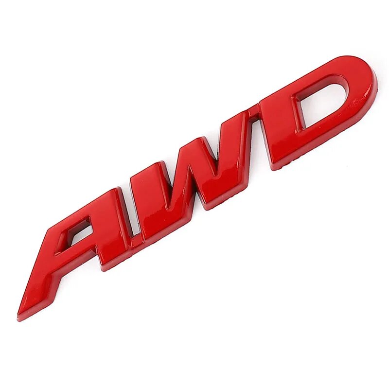 Красный значок AWD для внедорожников