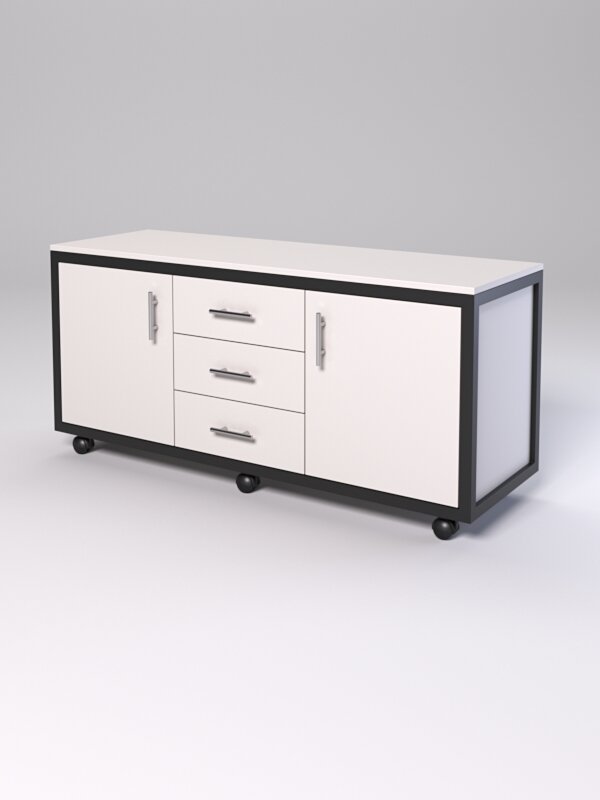 Греденция НТ-350 "стронг" в стиле лофт, Белый. Производитель товара - компания Westcom.