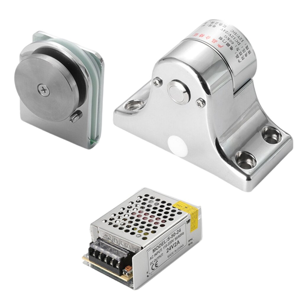 Дверная фурнитура, Электромагнитные дверные держатели для противопожарных дверей - стиль 3, 1 комплект