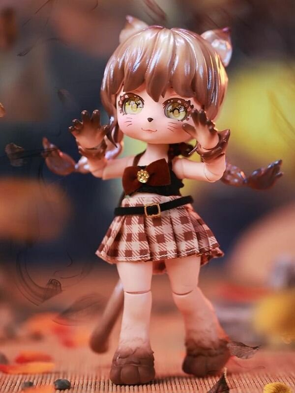 Кукла BJD 1/12 шарнирная Maytree OB11 аниме с одеждой и аксессуарами(Cat)