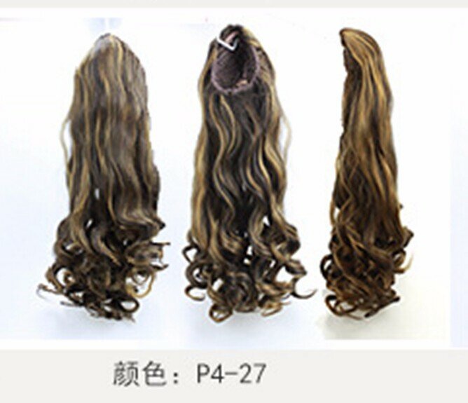 Длинный синтетический кудрявый конский хвост, накладной кудрявый хвост, накладные черные волосы, накладной хвостик - стр. 4-27