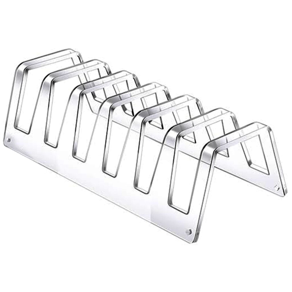 Подставка Для Выставки Акриловых Тарелок 6-Ярусные Прозрачные Акриловые Держатели Стеллаж Для Выставки Посуды Подставка Для Тарелок Установочная Стойка